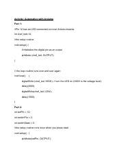 FSE Automation With Arduino Pdf Activity Automation With Arduino Part Pin Has An
