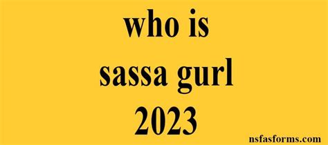 Who Is Sassa Gurl 2023 Nsfas And Universities Online Application