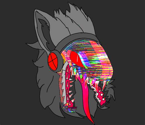 A Simple Drawing Of My Proto With His Butterfly Knife In His Mouth