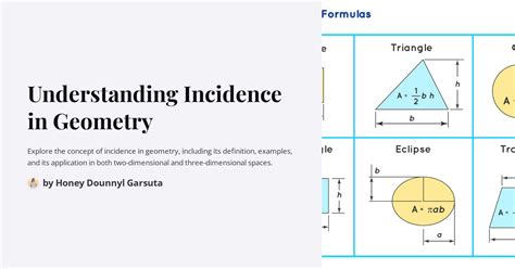 Understanding Incidence In Geometry
