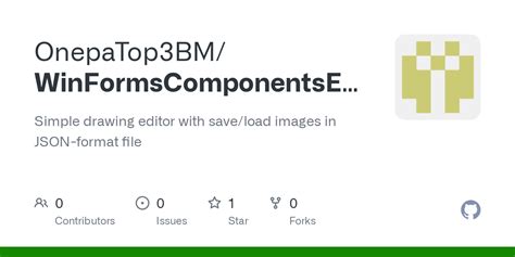 GitHub OnepaTop BM WinFormsComponentsExample Simple Drawing Editor With Save Load Images In