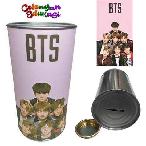 Jual READY STOCK Celengan Kaleng Korean Kpop Karakter Unik Souvenir