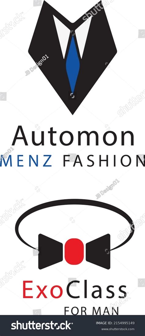 Men Fashion Logo Illustration Design Stock Vector Royalty Free