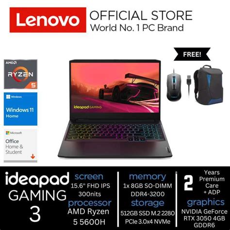 Jual Lenovo Ideapad Gaming Ach K V Id Ryzen H Gb Gb Nvidia Geforce Rtx