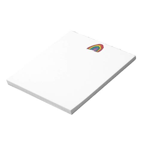 Rainbow Notepad Zazzle In 2022 Note Pad Rainbow Doodling
