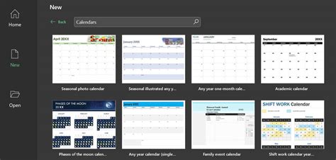 Create Excel Calendar Template