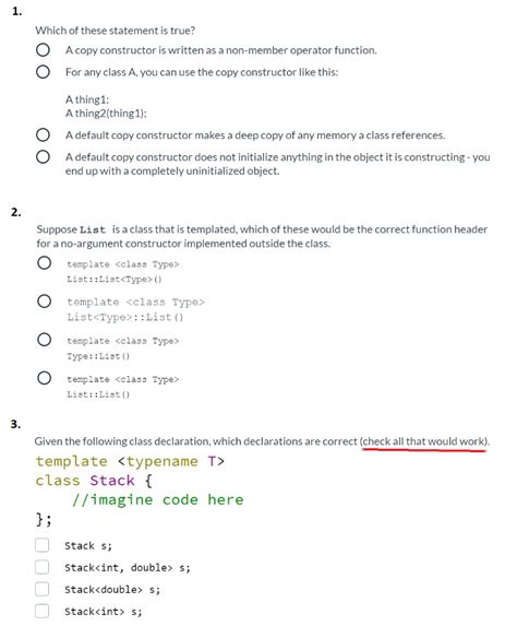 Solved Which Of These Statement Is True A Copy Chegg