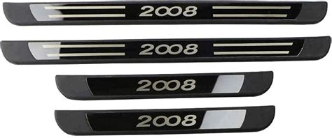 Funiur 4 Pièces Plaques Plinthes De Voiture Pour Peugeot 2008 2014 2020