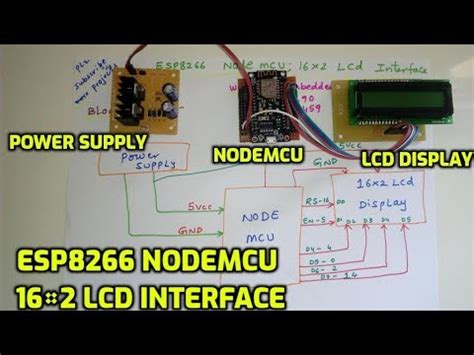 NodeMCU ESP Interface With LCD Display Screen YouTube