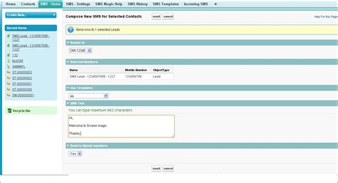 Table Of Content SMS Magic Messaging Setup Setting Up SMS Buttons