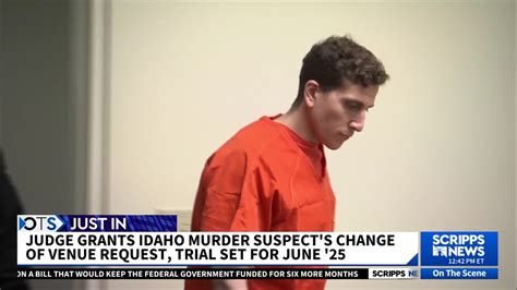 Judge Grants Bryan Kohbergers Motion To Move Idaho Quadruple Murder Trial