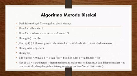 Metode Biseksi Ppt