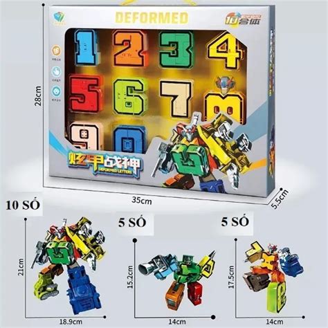 Đồ Chơi Lắp Ráp Robot Số Biến Hình 10 Số Đồ Chơi Robot Số Biến Hình
