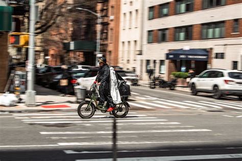 Biker In The Streets Of New York City Editorial Photo Image Of