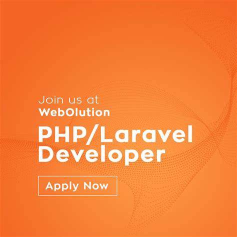 Php Hiring Jobopening Php Laravel Webolution Career Feedelio