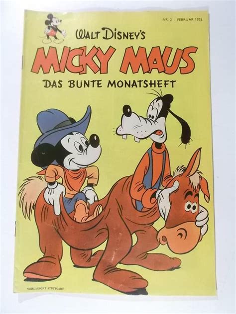 Micky Maus Das Bunte Monatsheft Nr 2 Februar 1952 Nachdruck