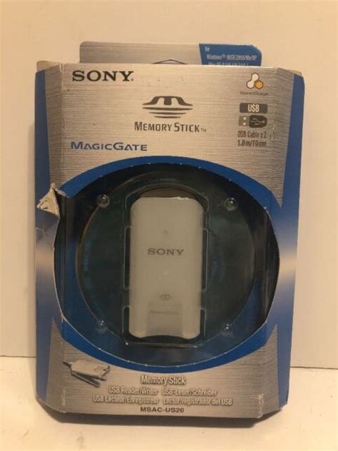Sony Memory Stick Usb Reader Writer Msac Us20 Ebay