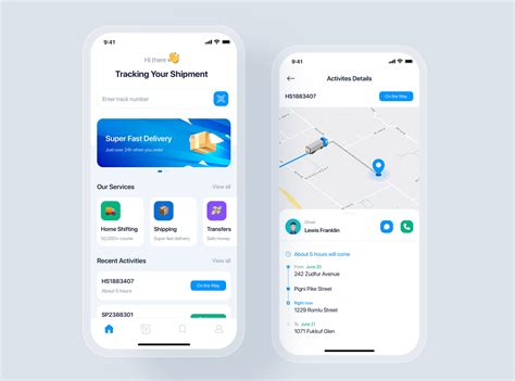 Delivery Tracking Mobile Ui Concept By Hoangpts On Dribbble