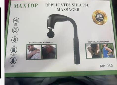 Black Abs Maxtop Replicates Shiatsu Massager For Body Relaxation At