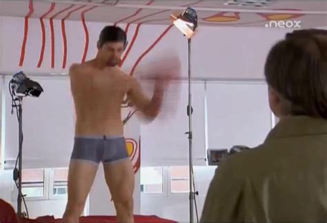 Embarrased Muscled Man Strips