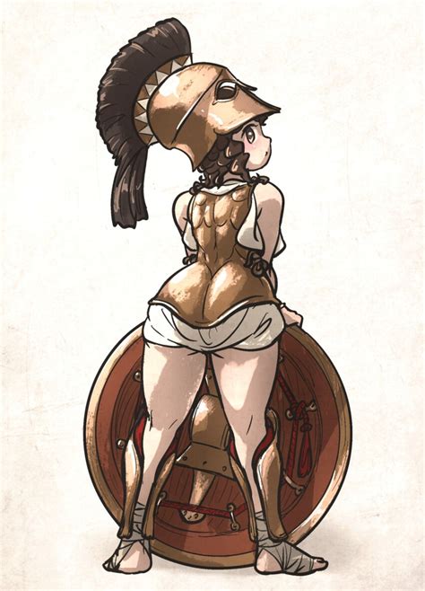 Ironlily Original Commentary Highres 1girl Armor Aspis Ass Ass