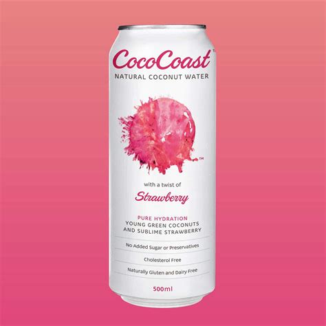 Strawberry Coconut Water 500ml Coco Coast Greensmith Grocers
