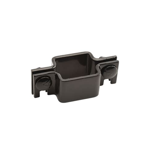 1 12 Black Square Chain Link Fence Gate Collar For Gate Latch