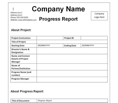 FREE Progress Report Templates Word Excel Templates