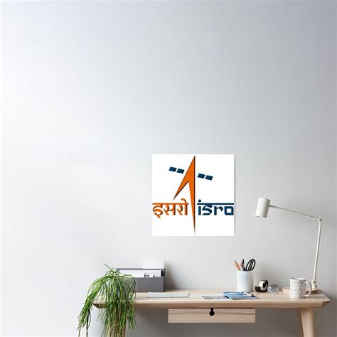 Indian Space Research Organization Isro Logo Poster For Sale By