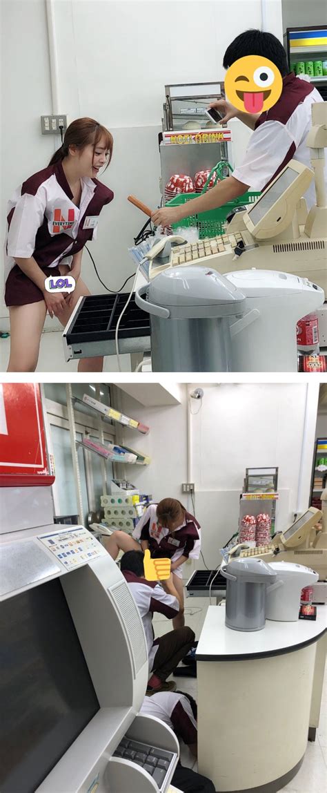 편의점 알바녀 몸으로 계산 후방주의 꾸르