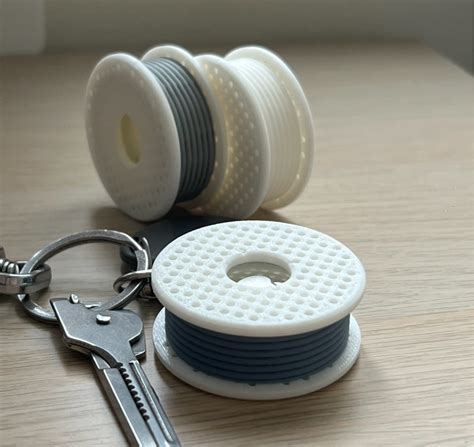 Mini Spool Airtag Keychain Holder By Eethansshen Makerworld Download