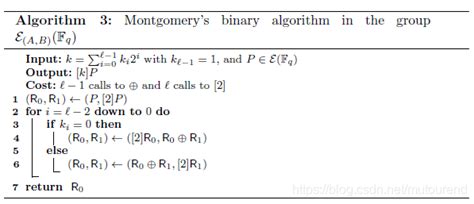 Montgomery Curve的运算（2）——montgomery Ladder运算 Csdn博客