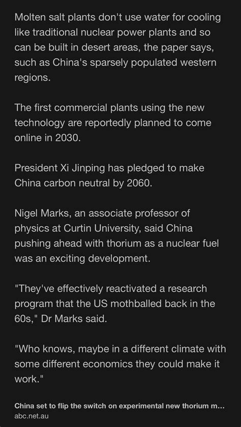 China Set To Flip The Switch On Experimental New Thorium Molten Salt