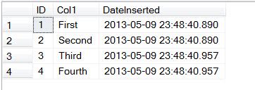 SQL SERVER Adding Column Defaulting To Current Datetime In Table