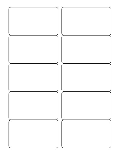 3 1 2 X 2 Rectangle Light Brown Kraft Label Sheet Rounded Corners