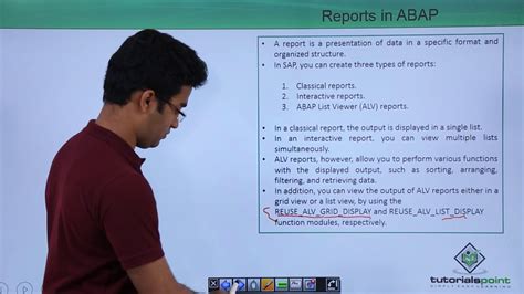 Sap Abap Reports Classical Report Youtube