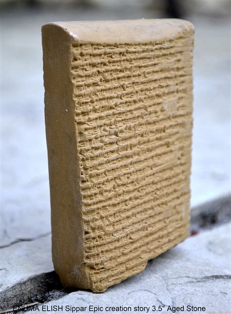 Sumerian Cuneiform Tablet ENUMA ELISH Sippar Epic Creation Etsy