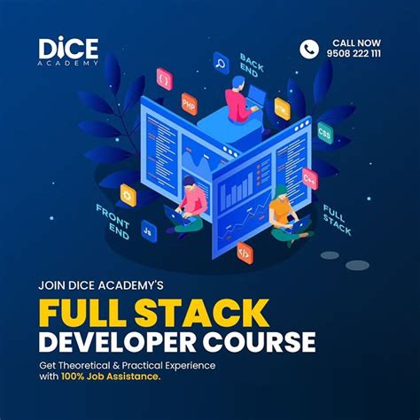 Full Stack Developer Course Poster Design Full Stack Developer Web Development Training Full