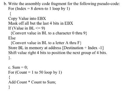 Solved Assembly Language Programming For X86 Pls Dont Make
