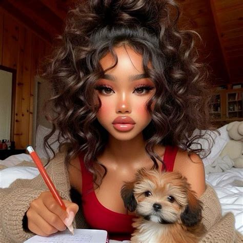 Pinterest Doll Aesthetic Black Woman Artwork Imvu Outfits Ideas Cute