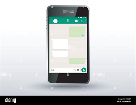 Design Vector Of Phone Design Whatsapp Messenger Chat Template Stock