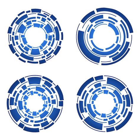 Premium Vector Technology Circle Tech Circle Vector Robot Eye