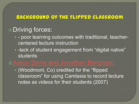 The Flipped Classroom Ppt