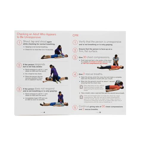 Adult First Aid Cpr Aed Ready Reference Red Cross Store