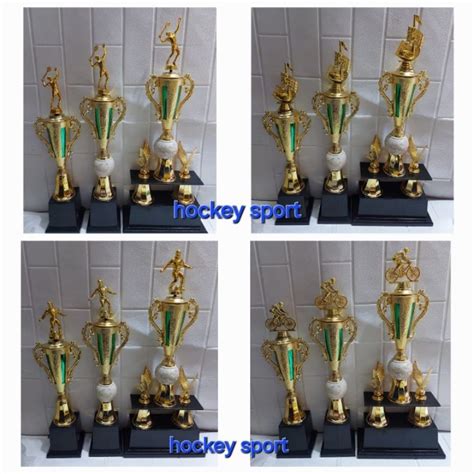 Jual Trophy Piala 2 Kaki Piala Badminton Voli Futsal Bola Tenis