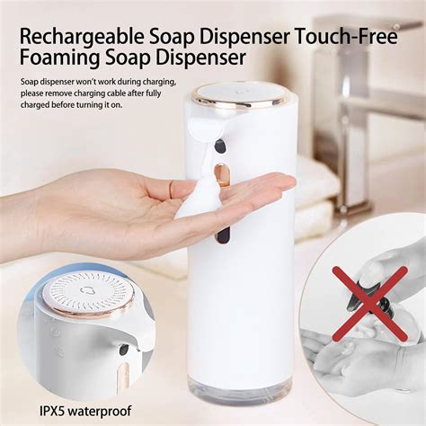 Dispensador Automático De Jabón Dispensador De Jabón Recargable De 10