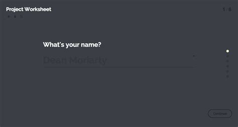 Fullscreen Form Interface Codrops