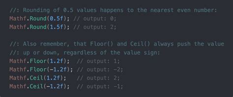A Friendly Reminder About Unitys Mathf Round R Unity3d