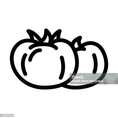 다양한 색상의 토마토 라인 아이콘 벡터 일러스트레이션 그릇에 대한 스톡 벡터 아트 및 기타 이미지 그릇 나뭇가지 다양