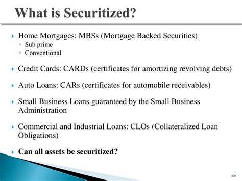 Ppt Loan Securitization The Basics Powerpoint Presentation Free